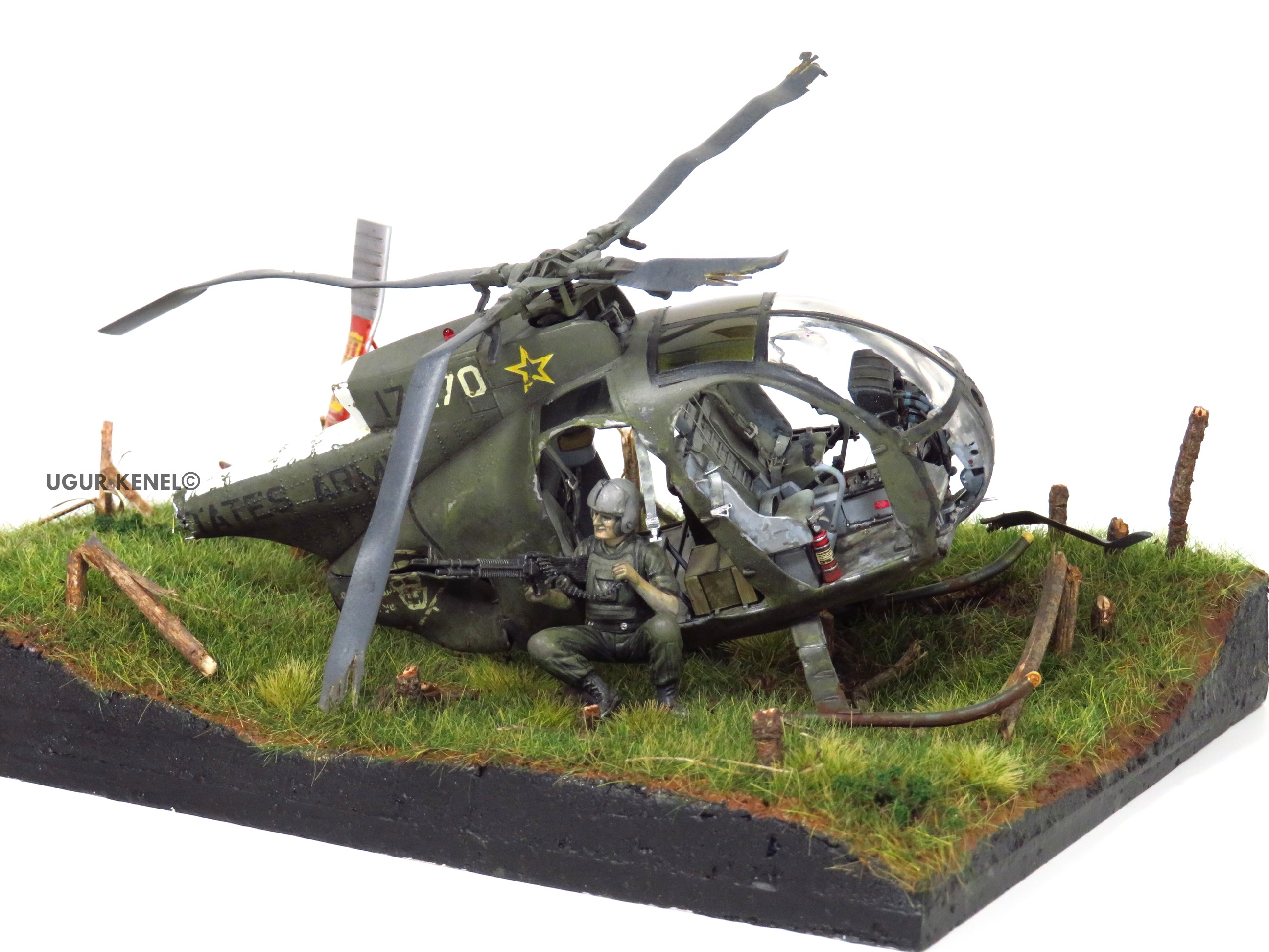 OH-6A CAYUSE – Vietnam Diorama – 1/35 SCALE HELICOPTER MODEL | UGUR ...
